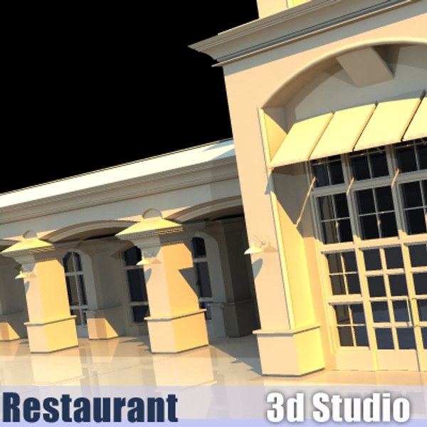 3d fine restaurant model