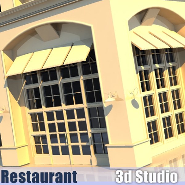 3d fine restaurant model