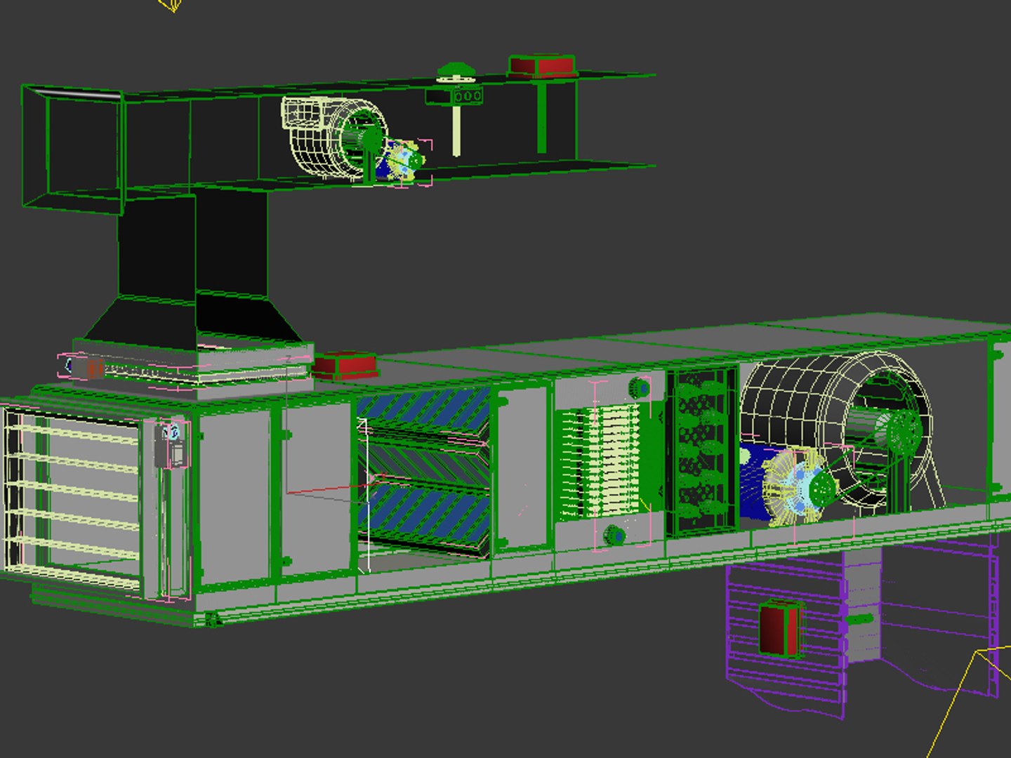 Ahu Air Handling Unit 3d Model