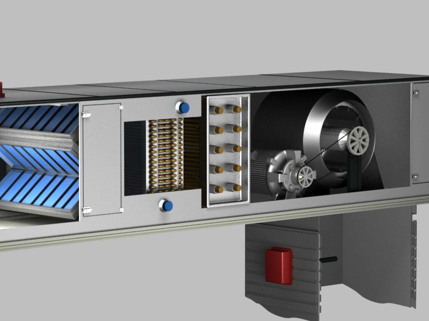 Ahu Air Handling Unit 3d Model