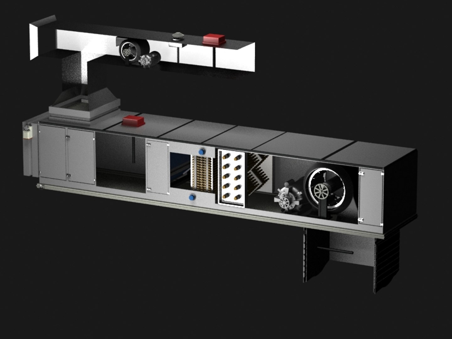 Ahu Air Handling Unit 3d Model