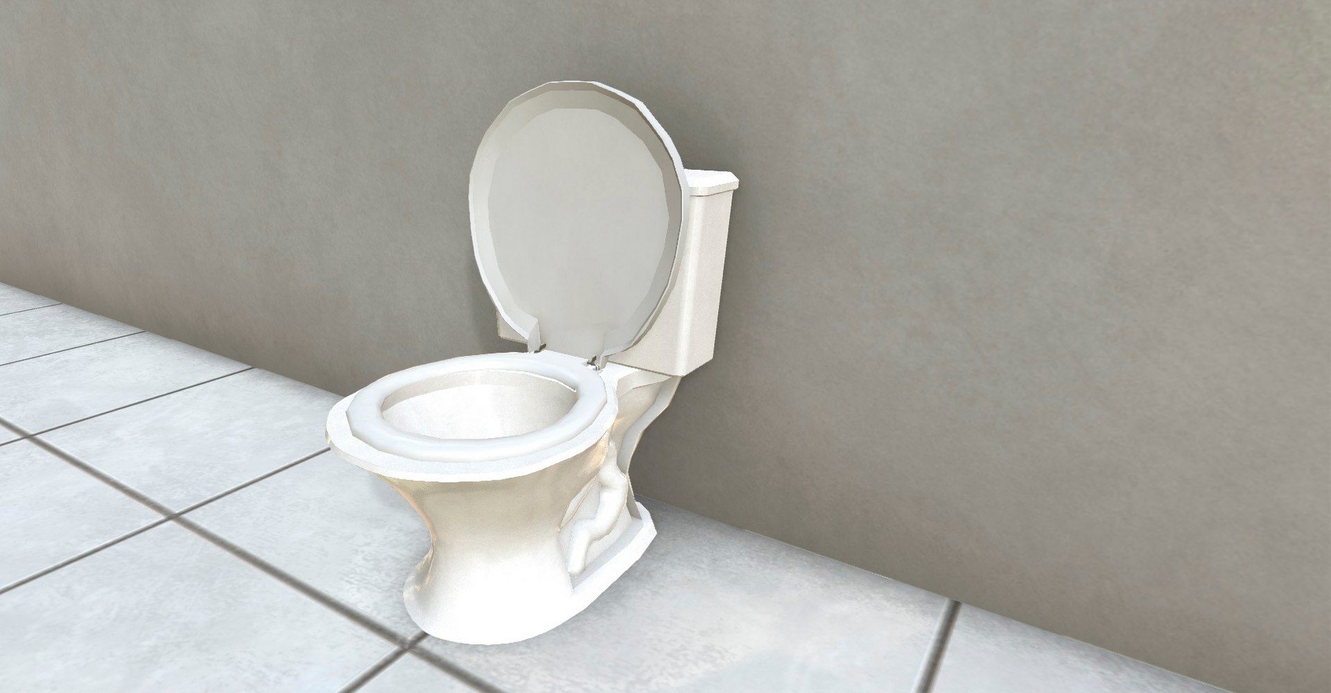 3D Toilet - Low Poly - Game Ready Model - TurboSquid 1787235