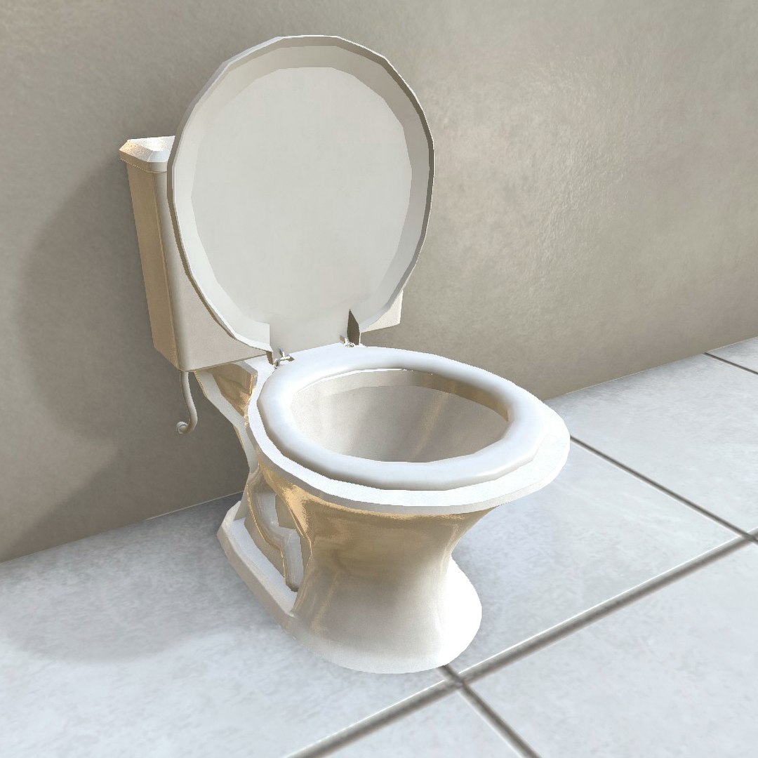 3D Toilet - Low Poly - Game Ready Model - TurboSquid 1787235