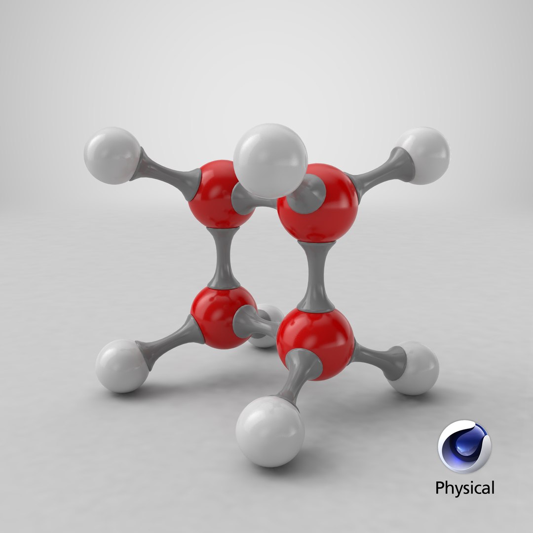 Cyclobutane Molecular Model - TurboSquid 1280077