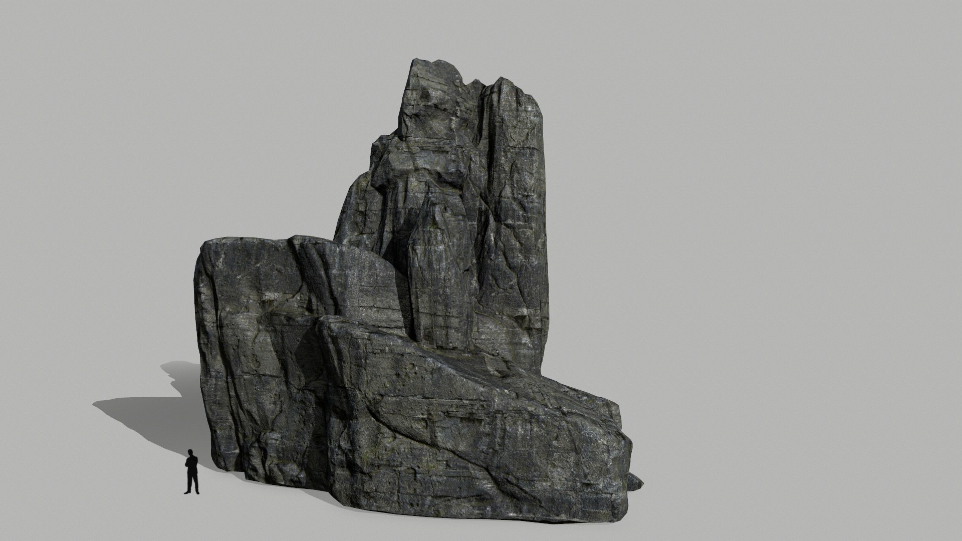 Rock cliff 3D model - TurboSquid 1348617