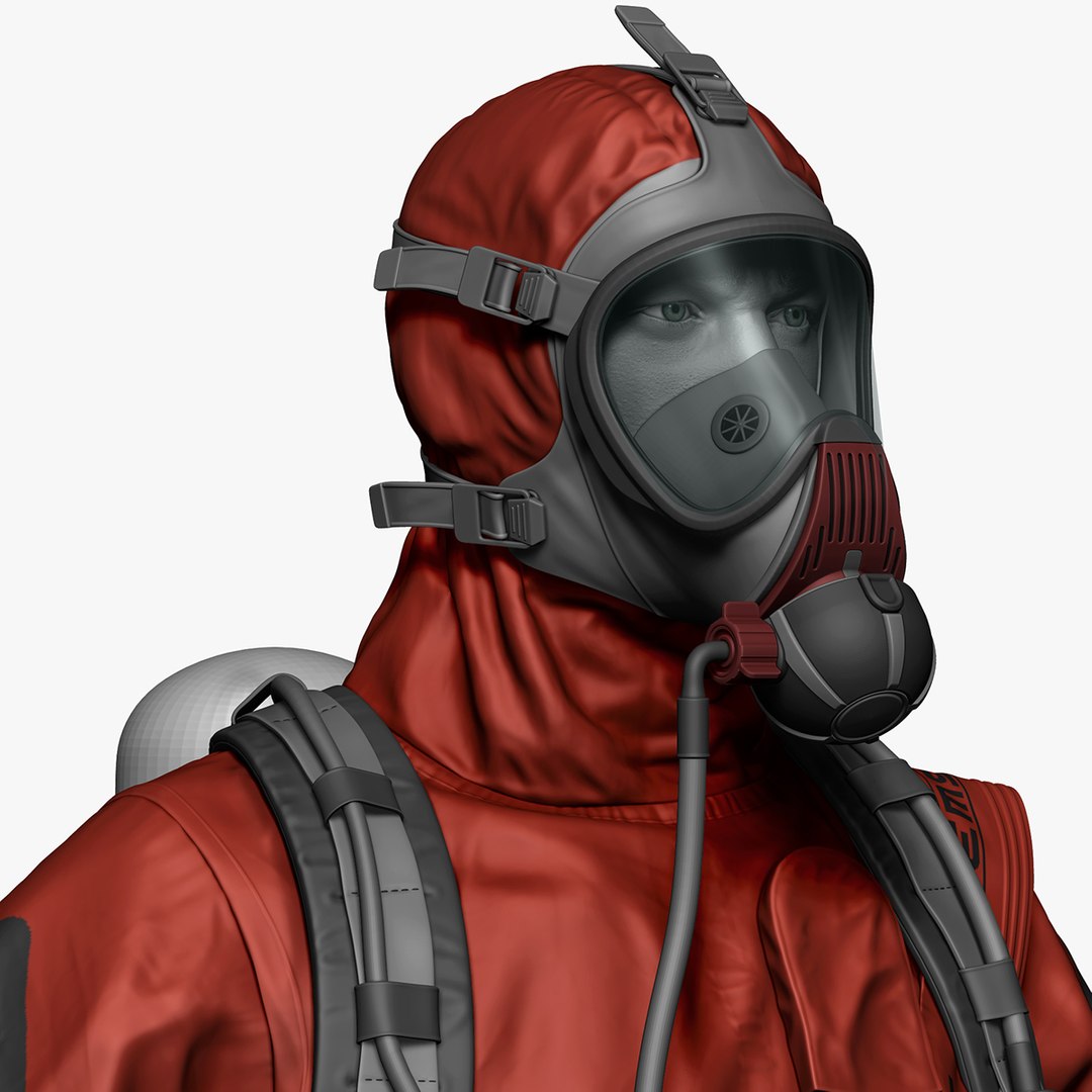 3D Hazmat Worker Level B - TurboSquid 1281731