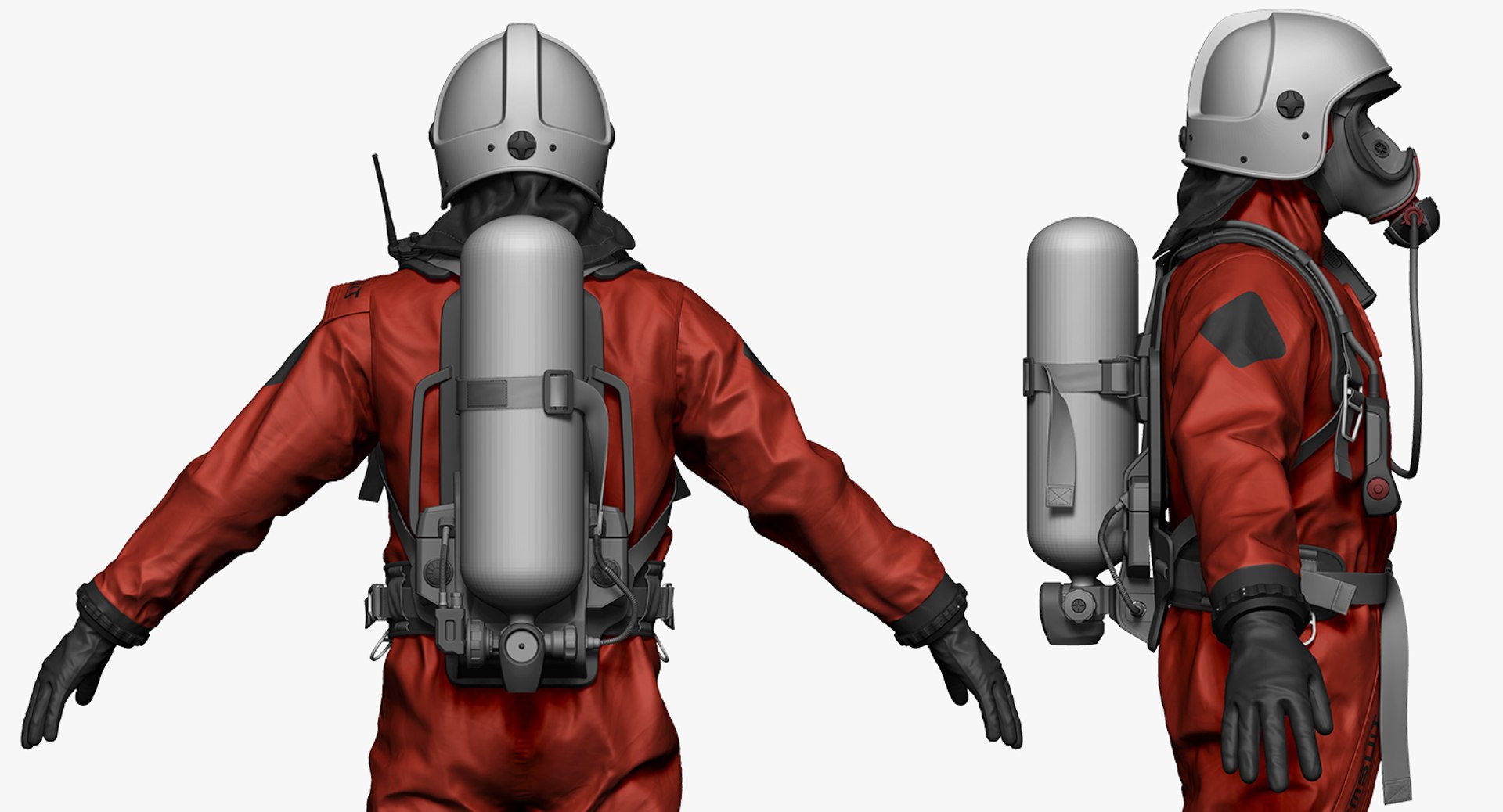 3D Hazmat Worker Level B - TurboSquid 1281731