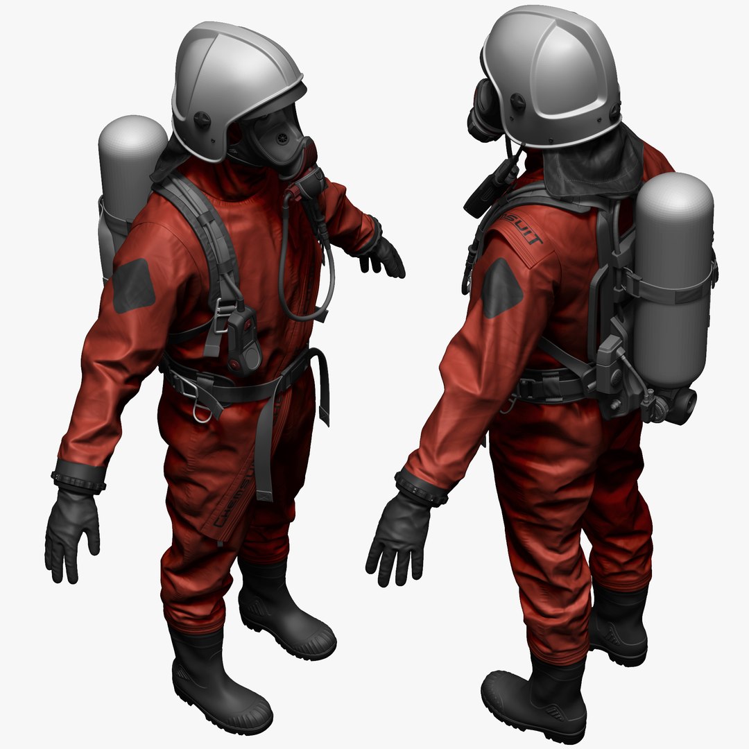 3D Hazmat Worker Level B - TurboSquid 1281731