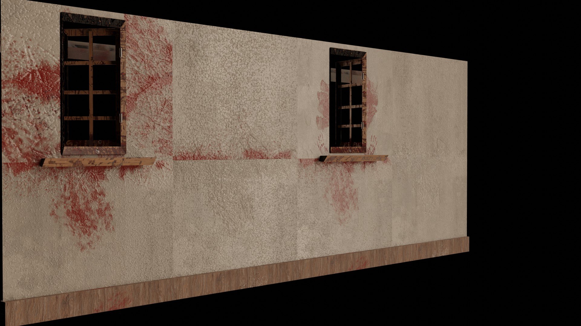 3D Model Gothic Wall Collection Low-Poly PBR Assets With High-Res ...