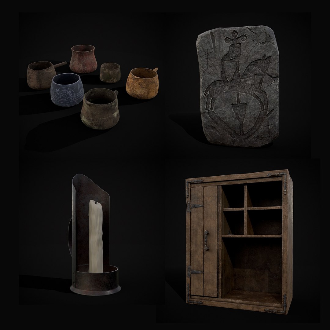 Medieval Prop Pack Twenty One 3D - TurboSquid 2035123