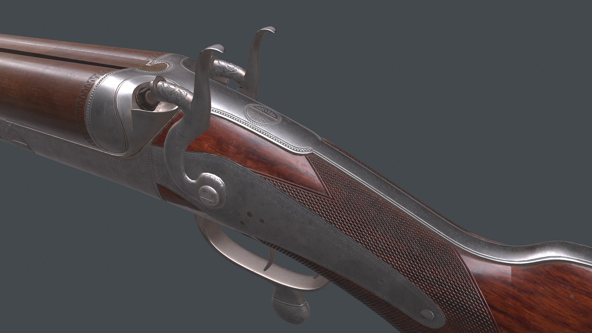 3D Vintage Hunting Rifle - TurboSquid 2100872
