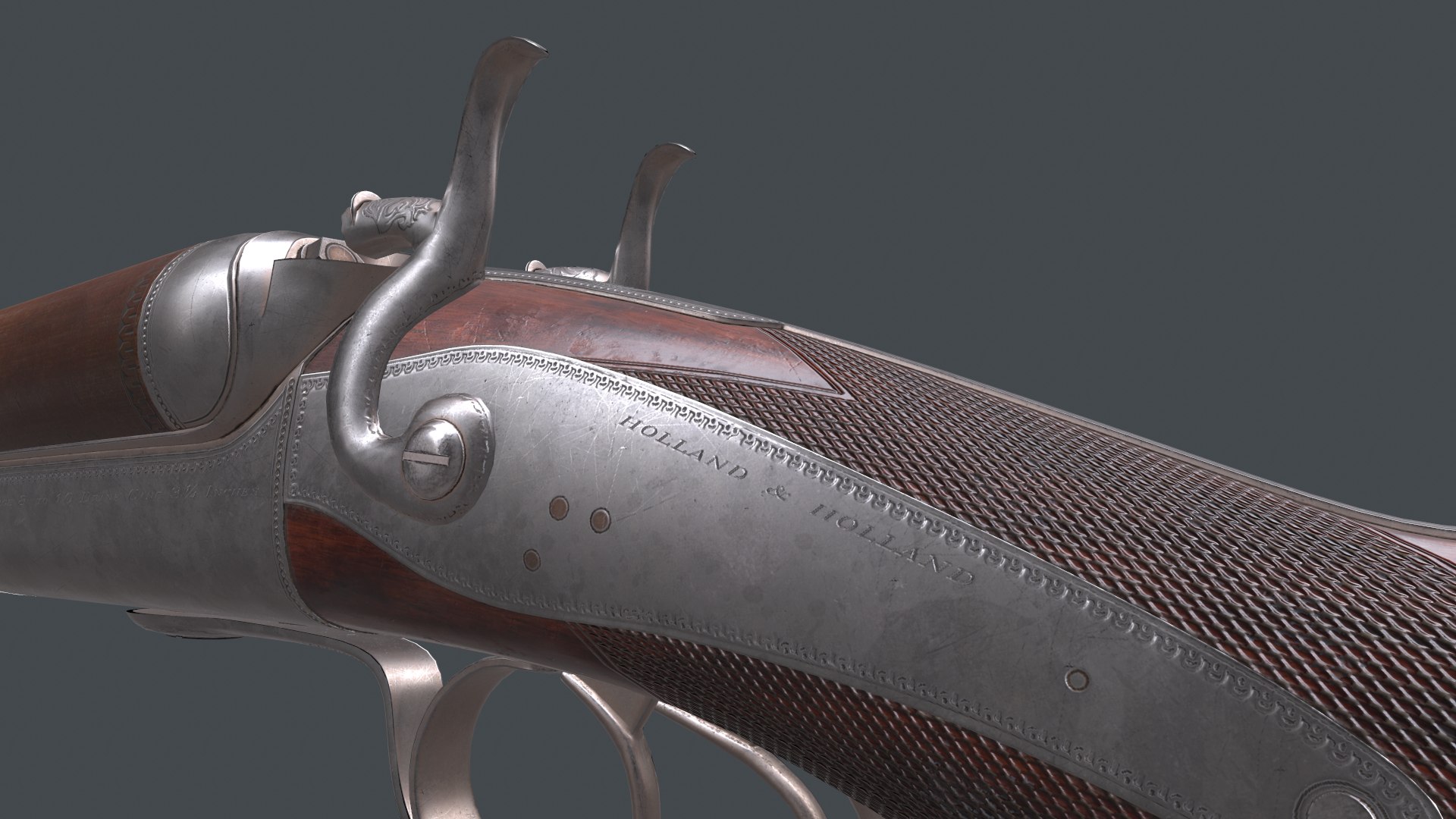 3D Vintage Hunting Rifle - TurboSquid 2100872