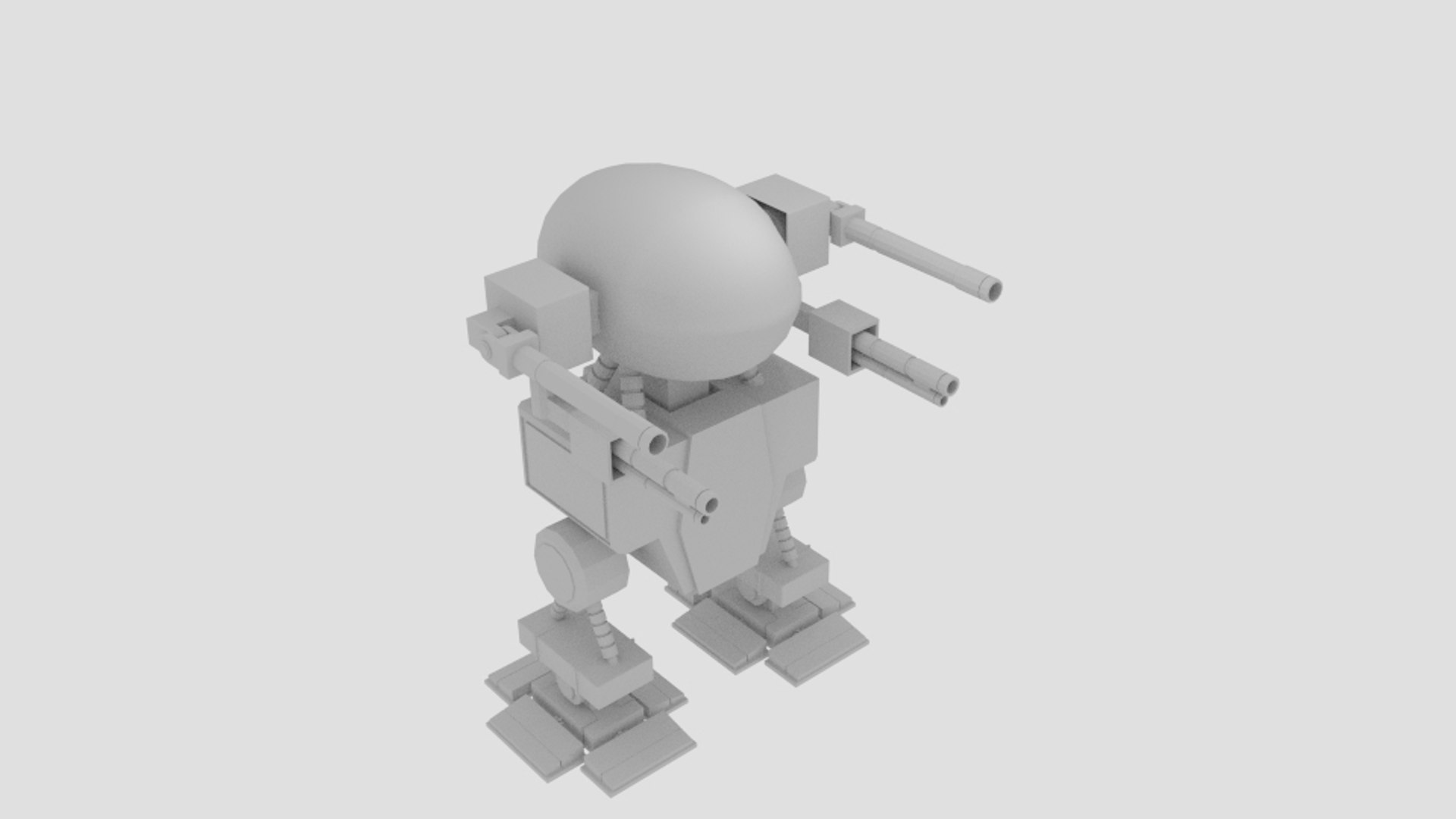 3d Model Mech Capsule