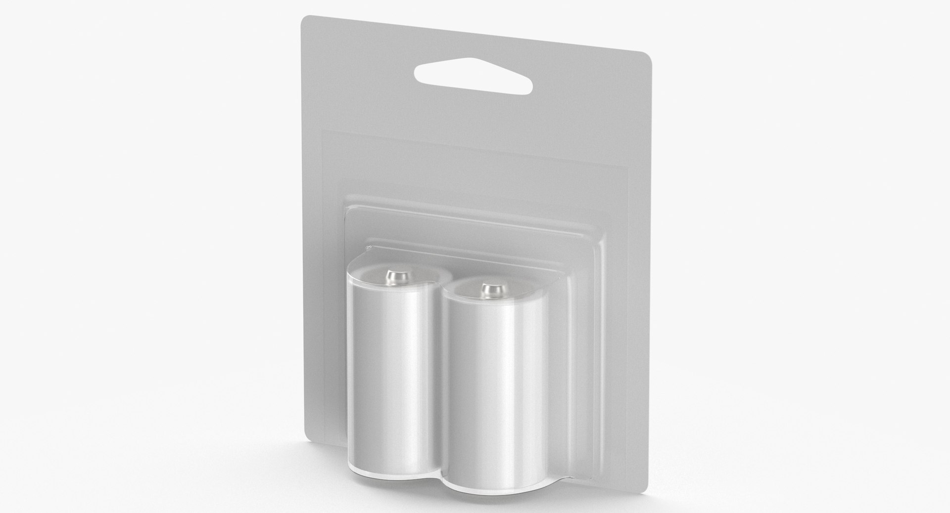 C Battery Pack Blank and Generic Label 3D model - TurboSquid 2136716