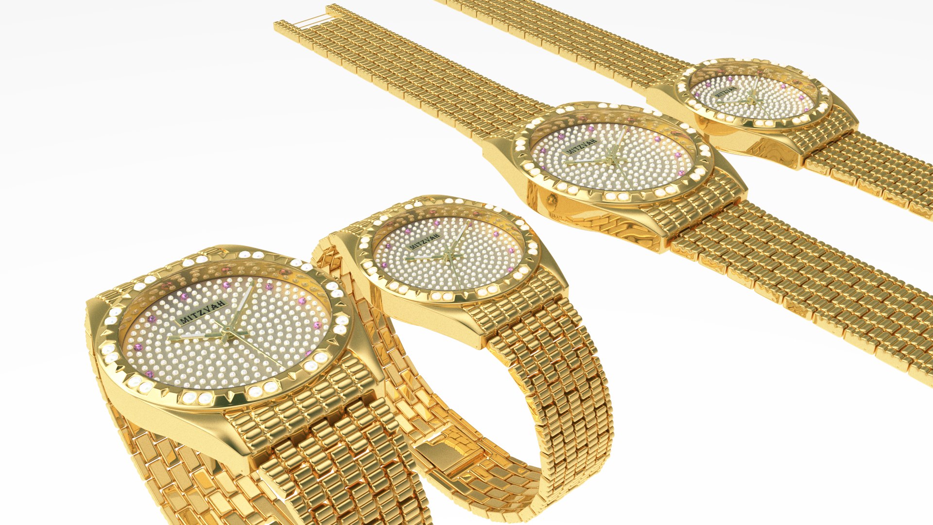 3D Diamond Watch - TurboSquid 2024289