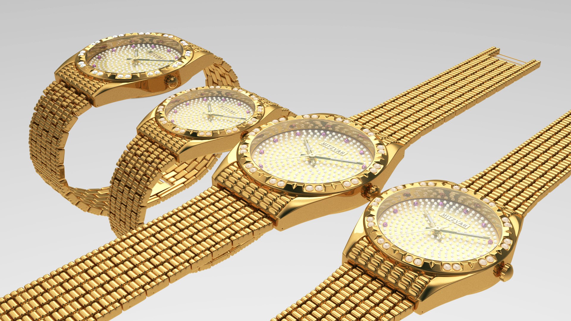 3D Diamond Watch - TurboSquid 2024289