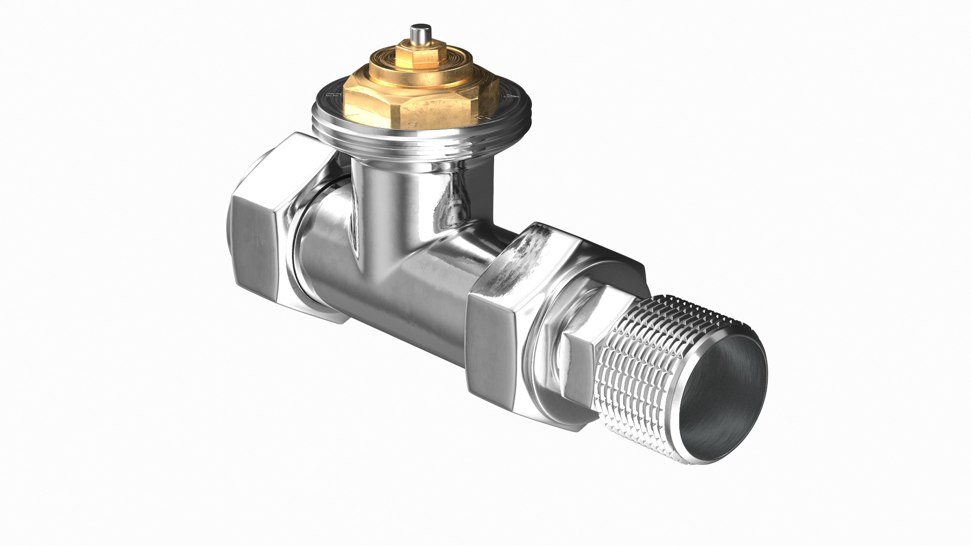 3D Straight Thermostatic Radiator Valve Model - TurboSquid 1967531