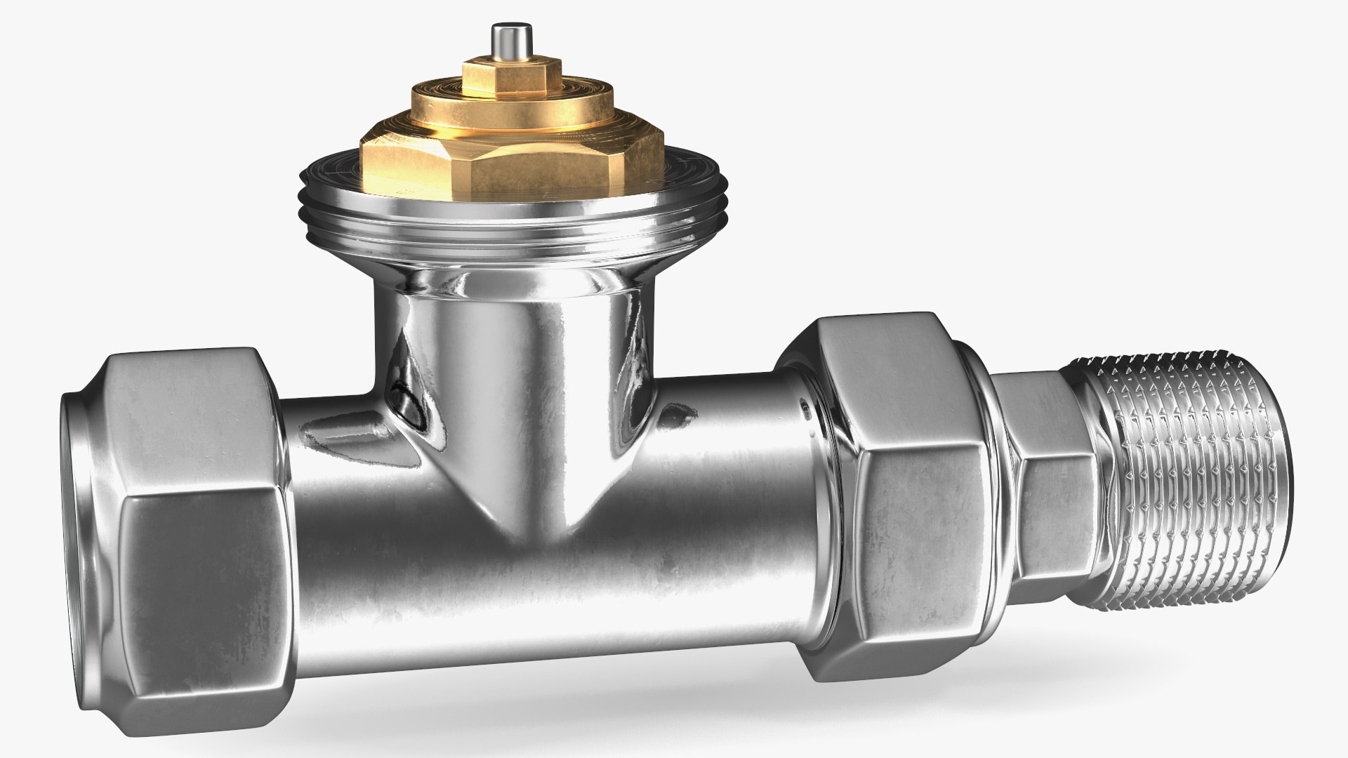 3D Straight Thermostatic Radiator Valve model - TurboSquid 1967531