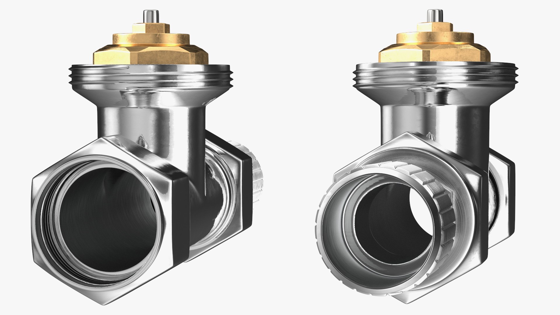 3D Straight Thermostatic Radiator Valve model - TurboSquid 1967531