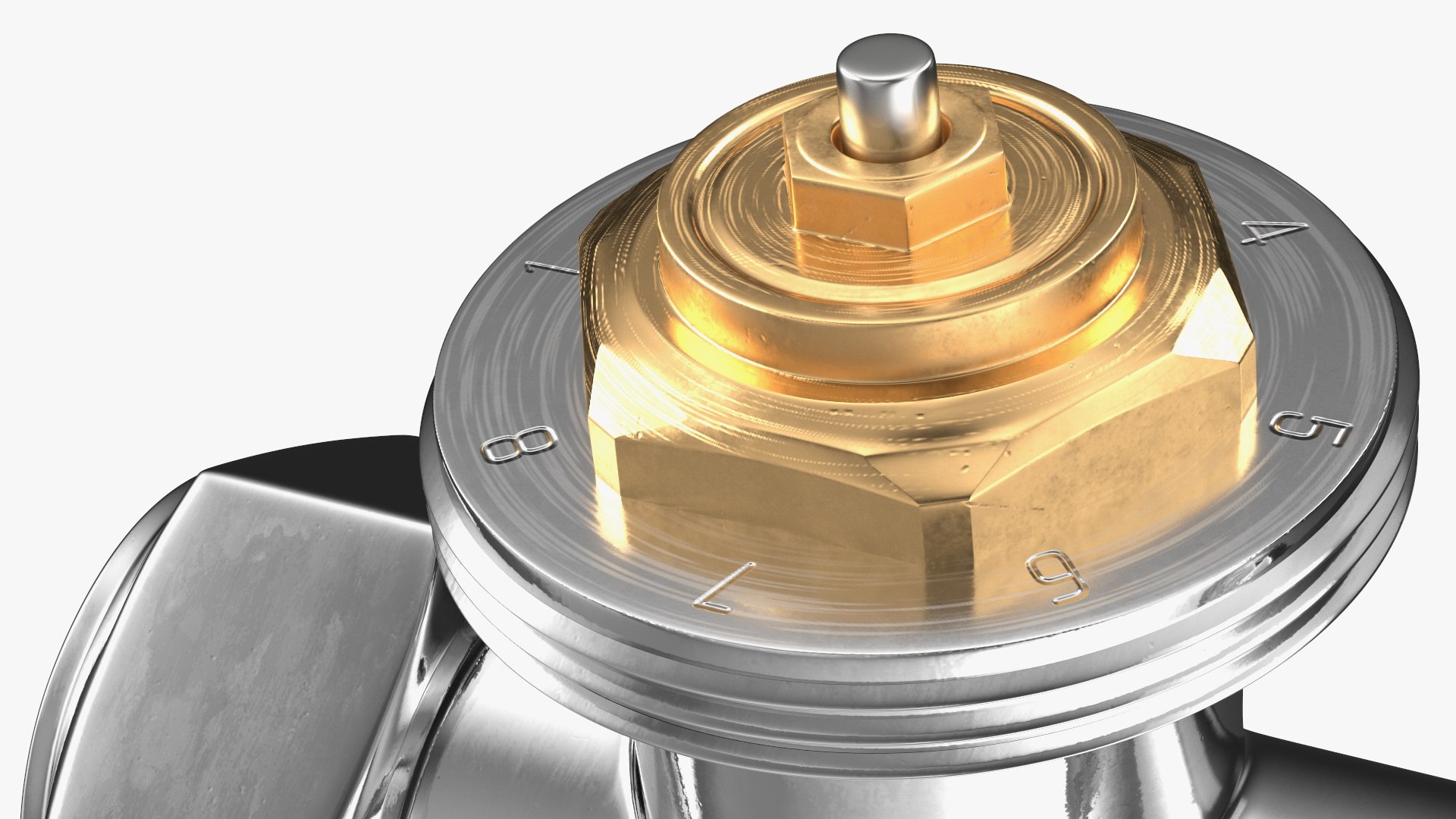 3D Straight Thermostatic Radiator Valve model - TurboSquid 1967531