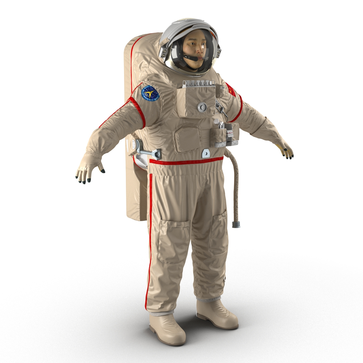 chinese astronaut wearing space suit max