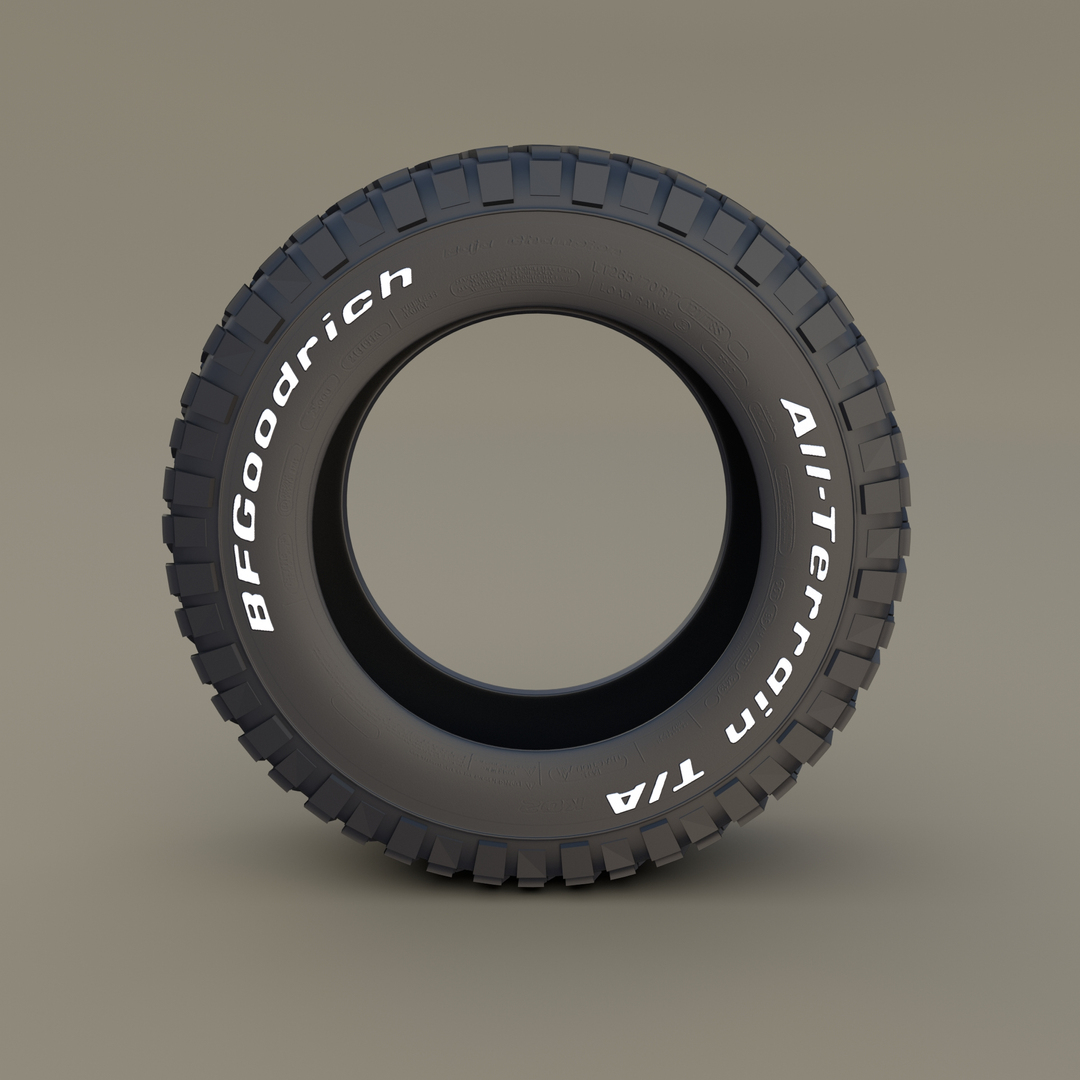 3D Bf Goodrich Tire Model - TurboSquid 1269291