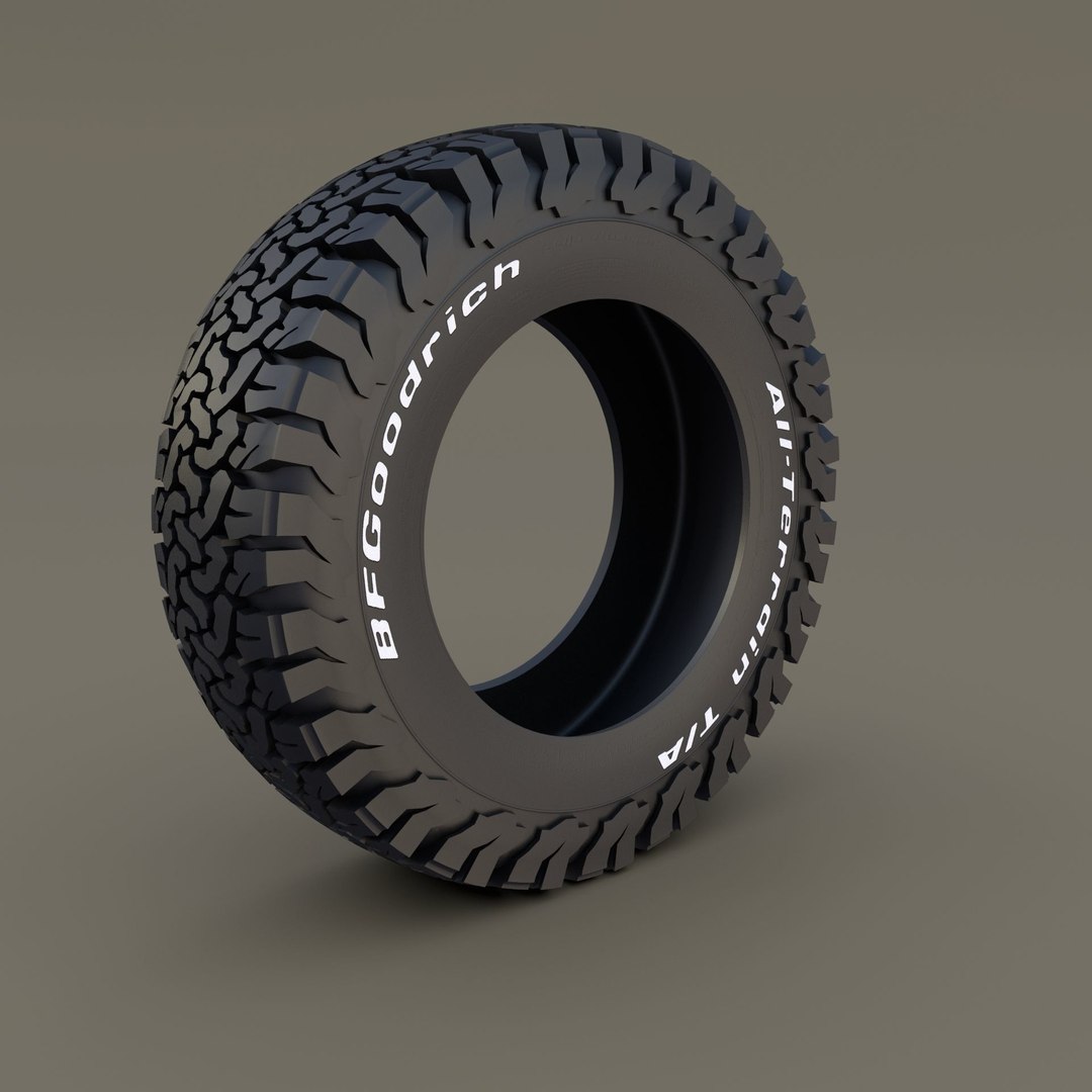 3D Bf Goodrich Tire Model - TurboSquid 1269291