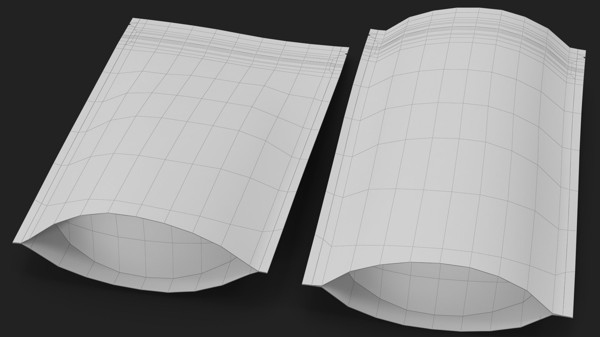 3D Zipper Kraft Paper Bags Model - TurboSquid 1713508