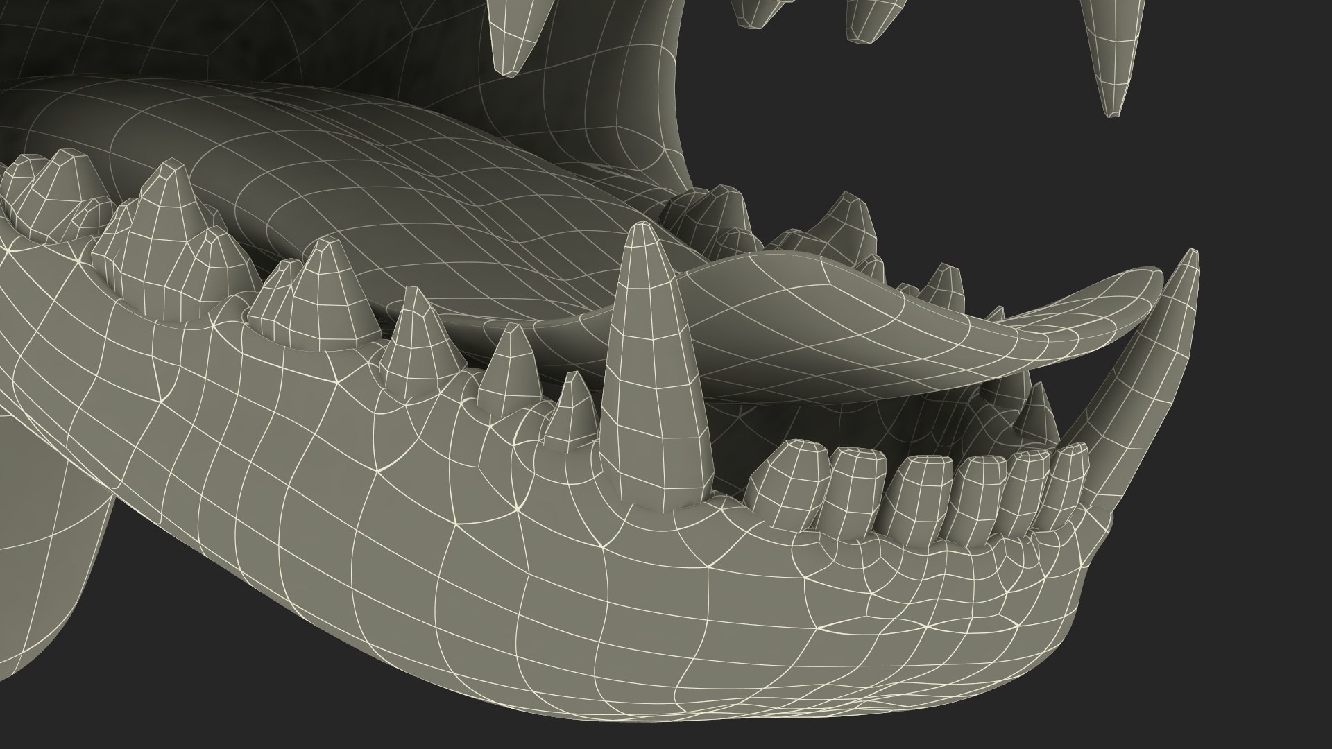 3D Dog Jaw Anatomic Rigged - TurboSquid 2214631