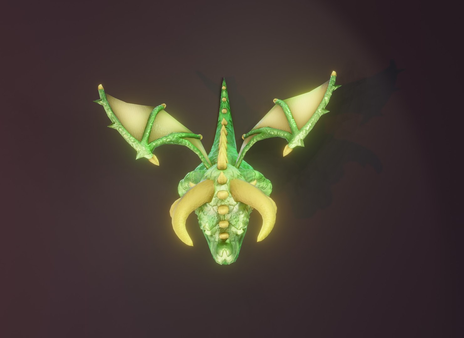 3D Cartoon Emerald Dragon Animated Low-poly 3D Model - TurboSquid 2223371