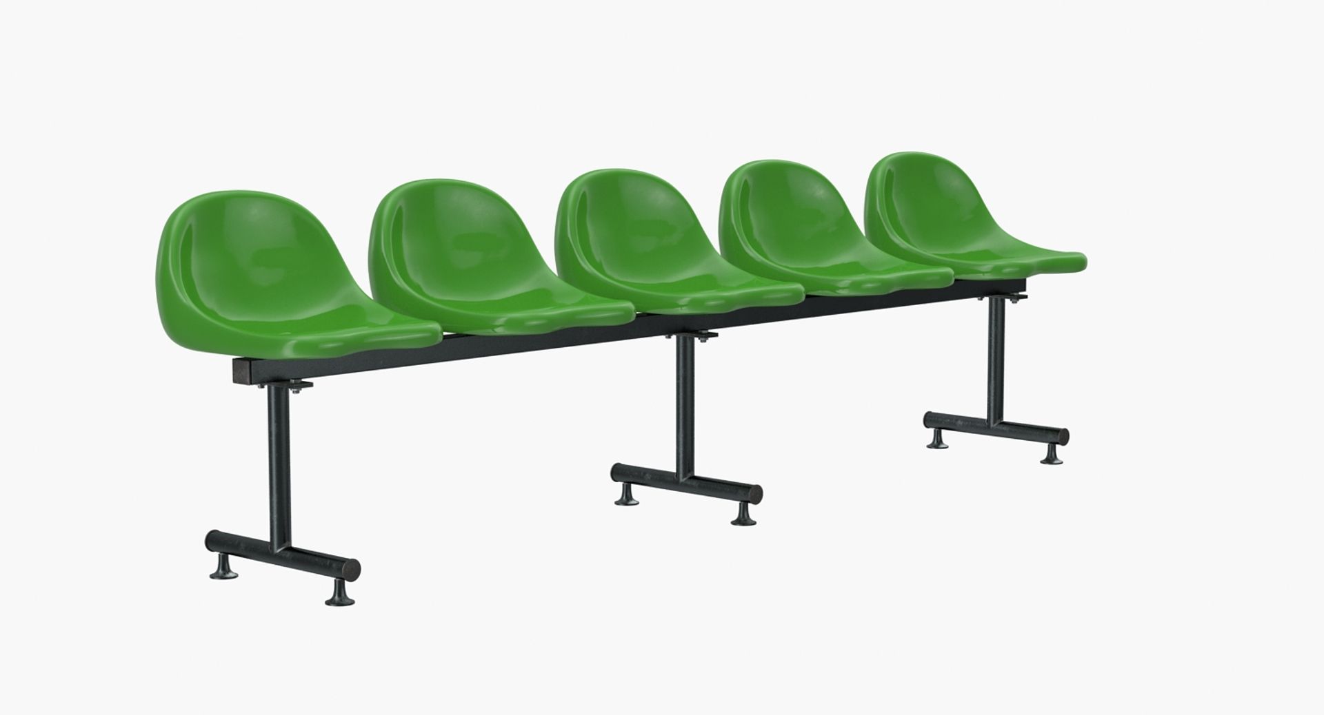 Plastic Chairs Row 5 3D Model - TurboSquid 1346862