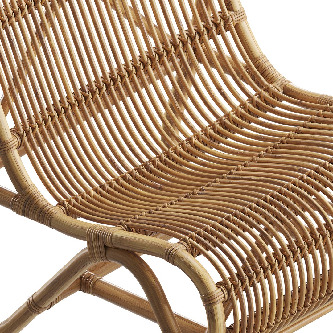 3D Rattan Accent Chair Model - TurboSquid 2070837