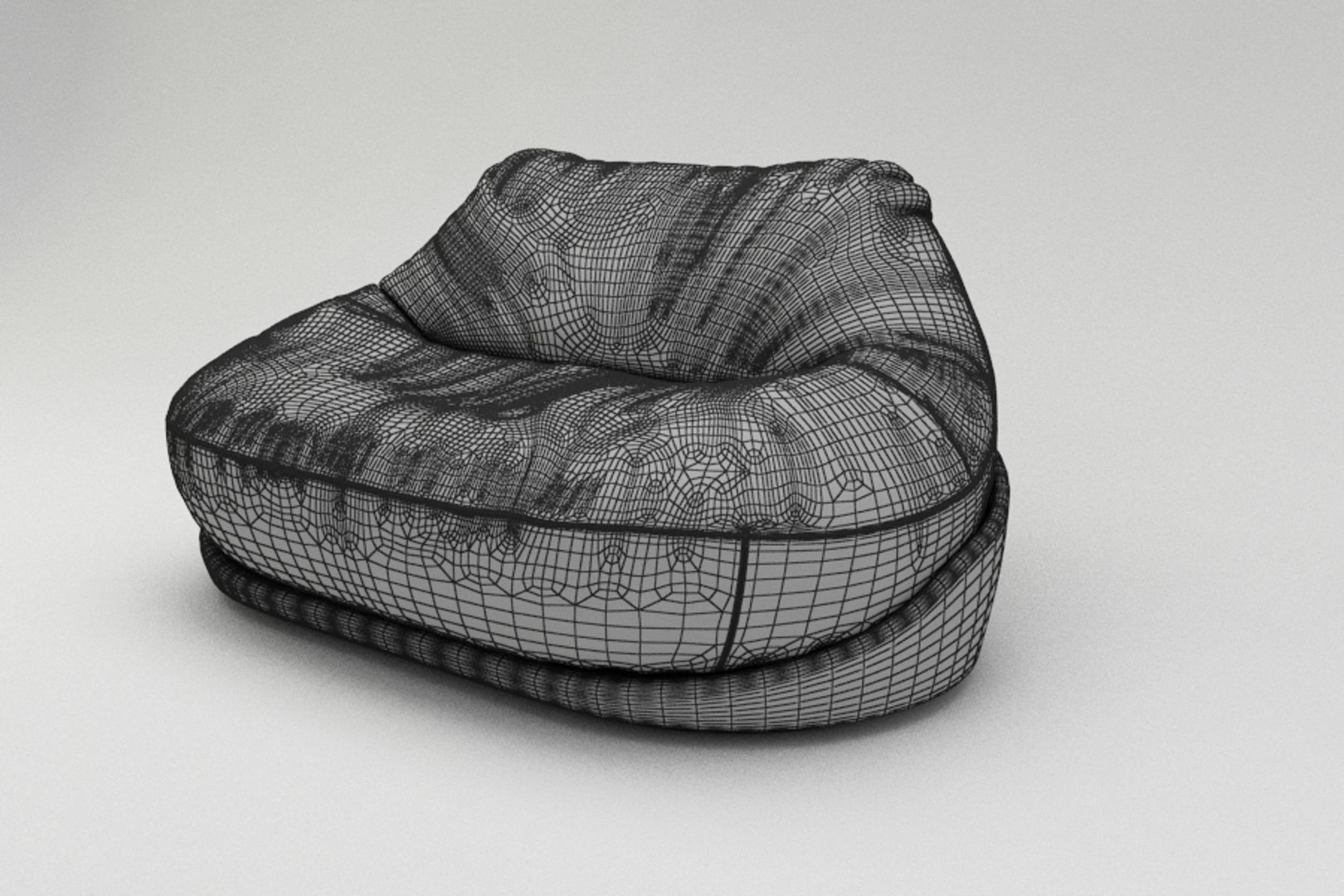 pouf 3d model