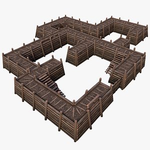 3ds wooden fort