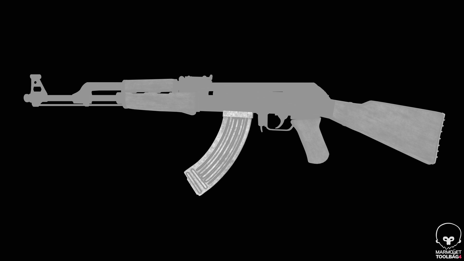 AK47 3D Model Autodesk Maya And Substance Painter Low-poly 3D Model 3D Model - TurboSquid 2214848