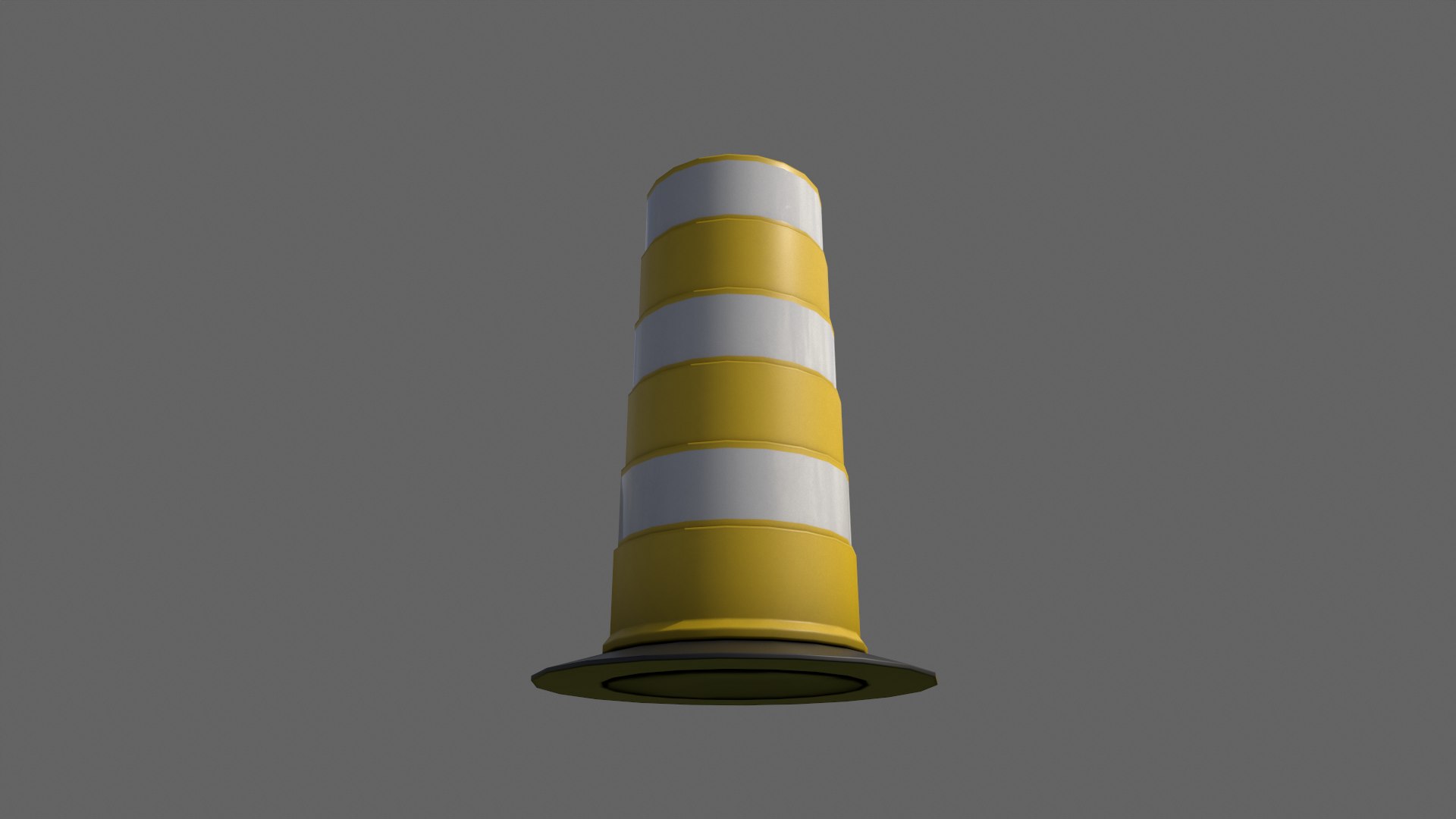 PBR Traffic Drum Barrel Yellow 3D - TurboSquid 2040155
