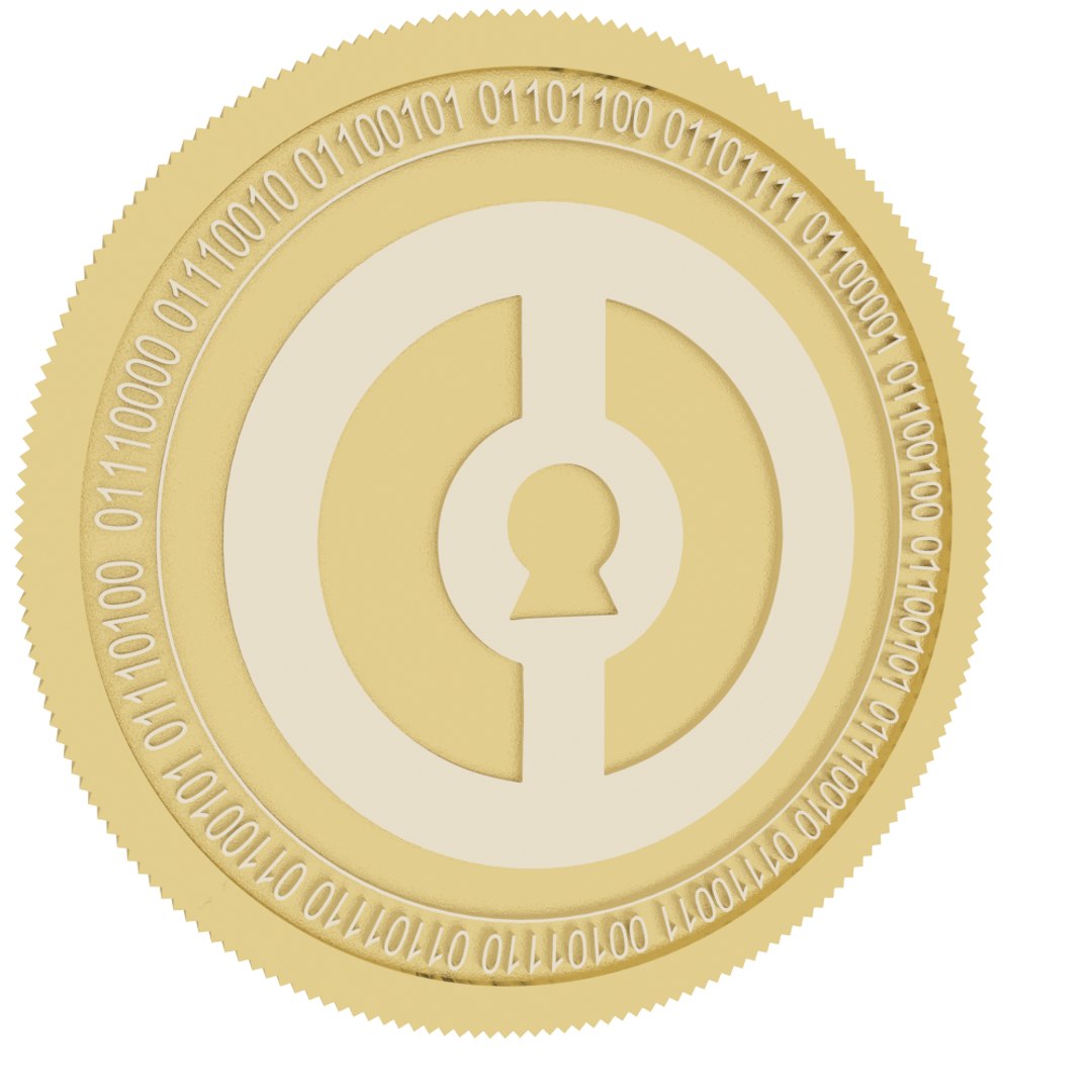 Dero gold coin 3D model - TurboSquid 1495657