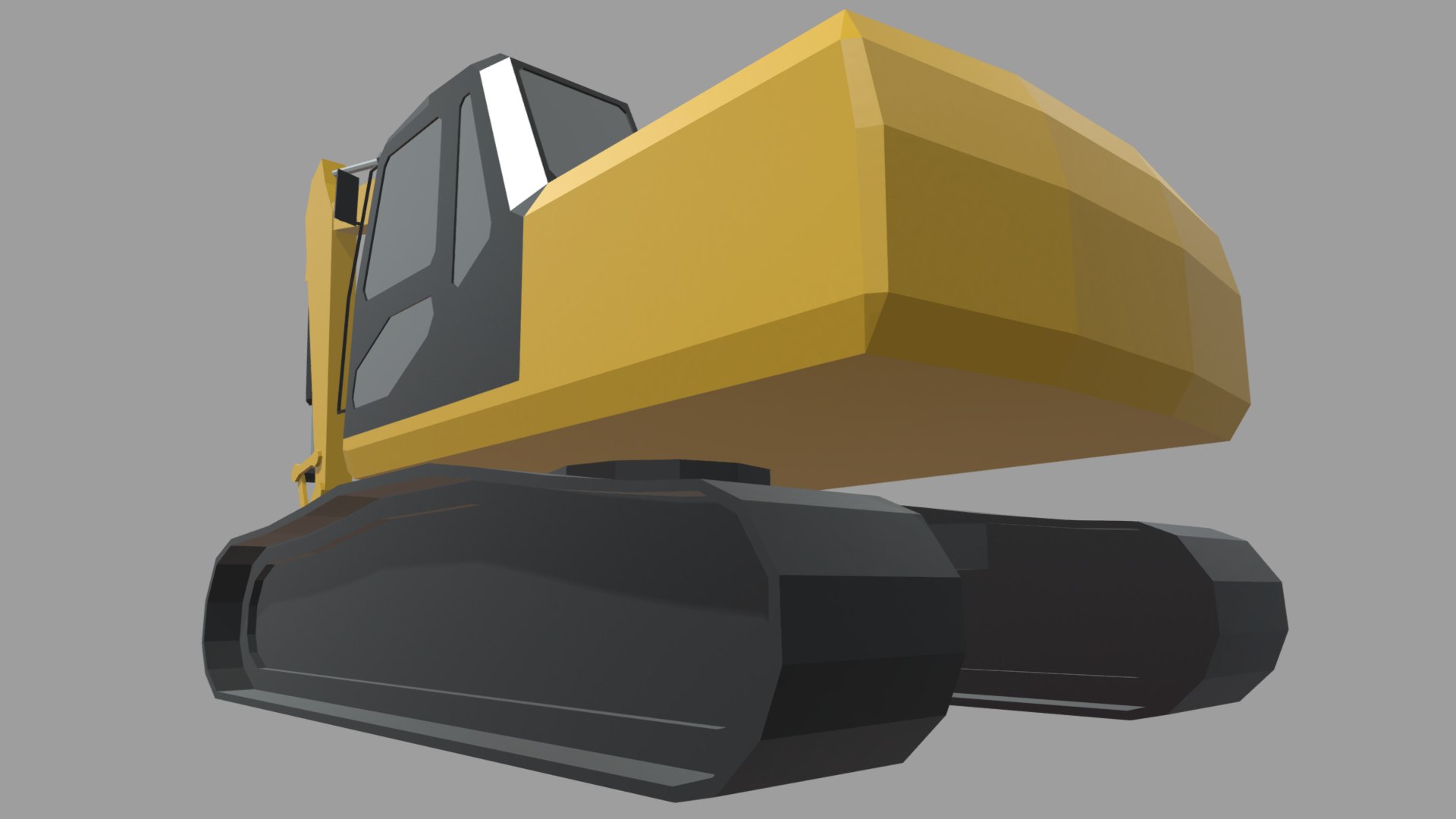 Low Poly Excavator 01 Model - TurboSquid 2227777