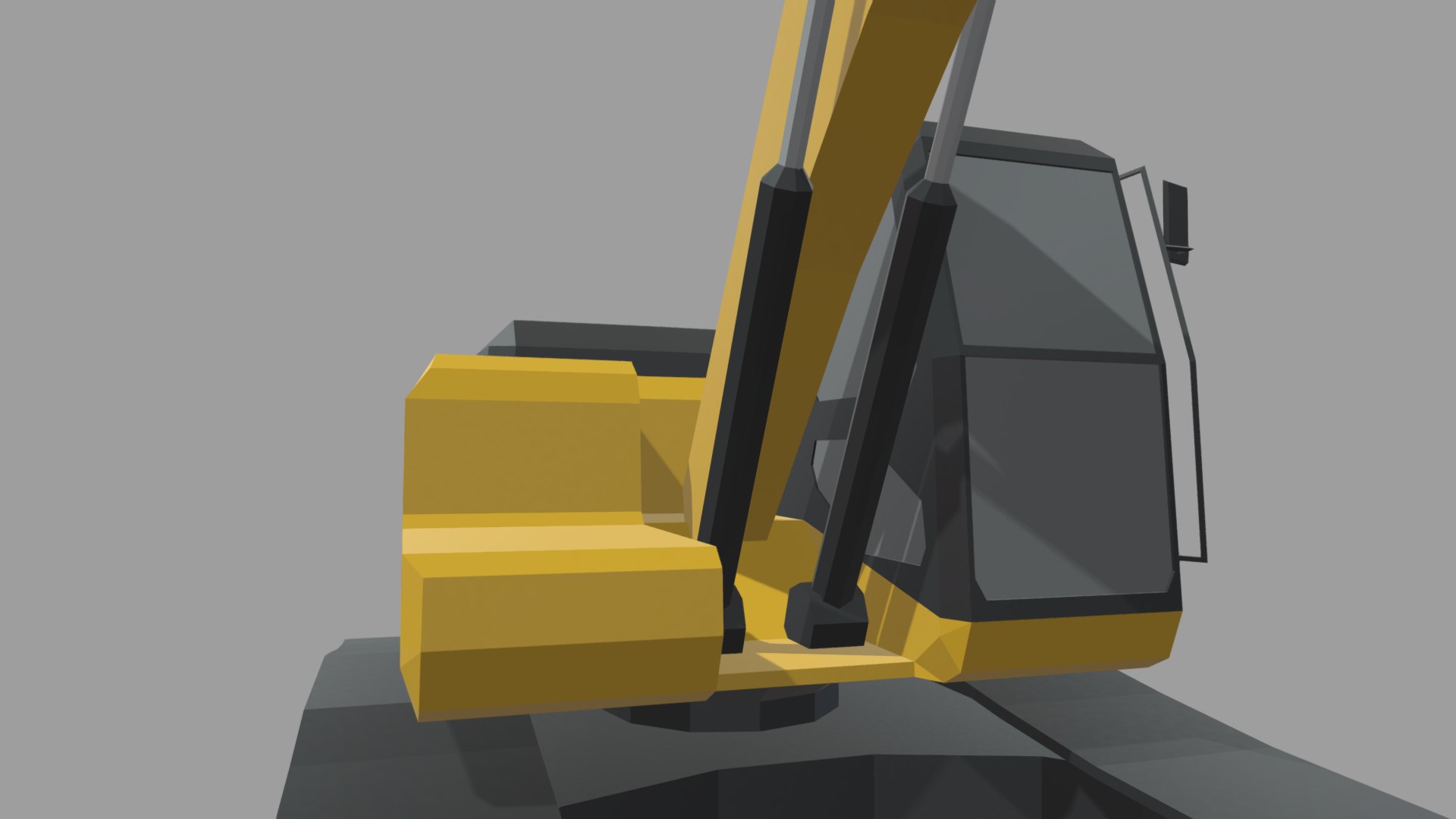 Low Poly Excavator 01 Model - TurboSquid 2227777