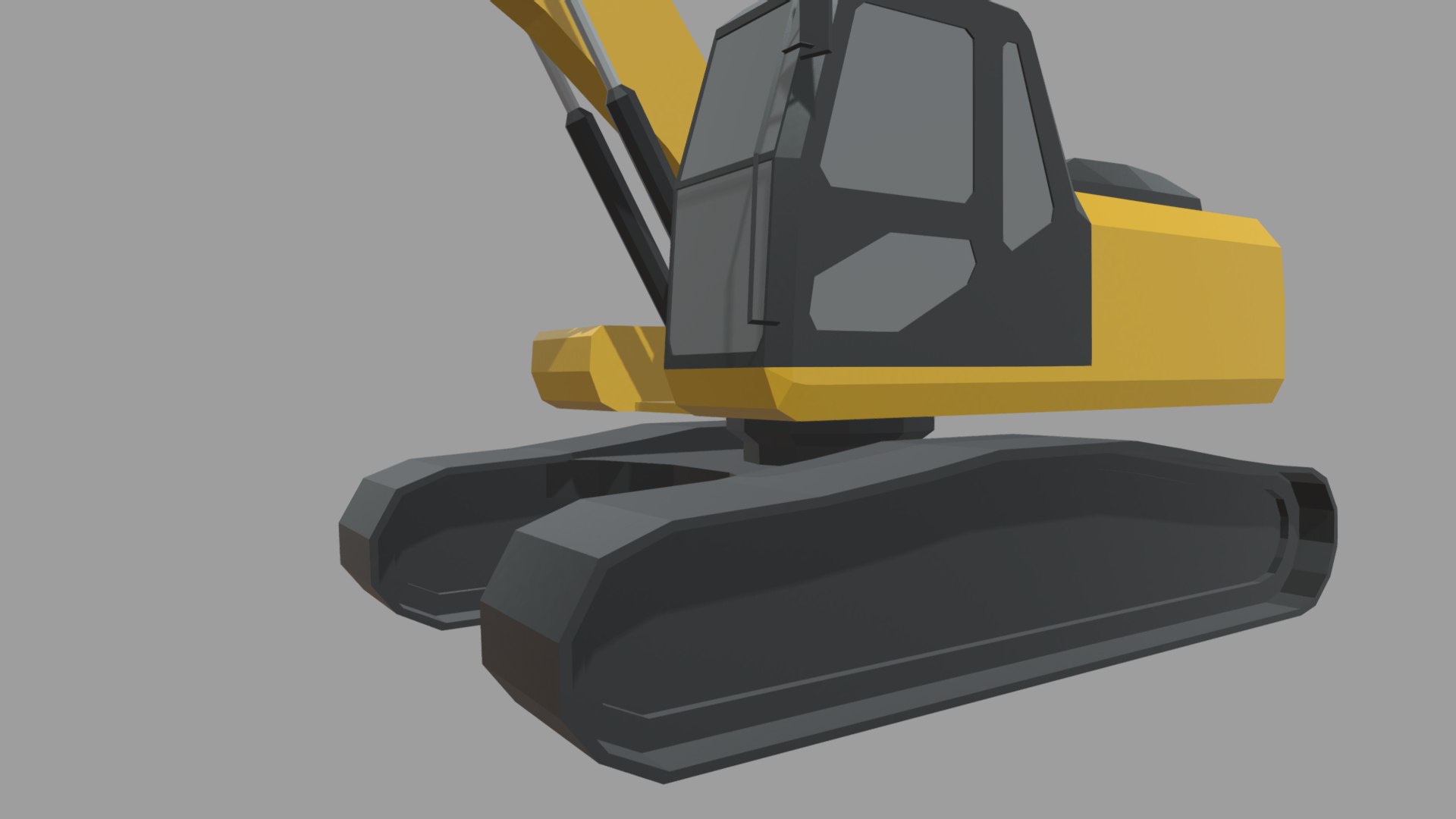 Low Poly Excavator 01 Model - TurboSquid 2227777