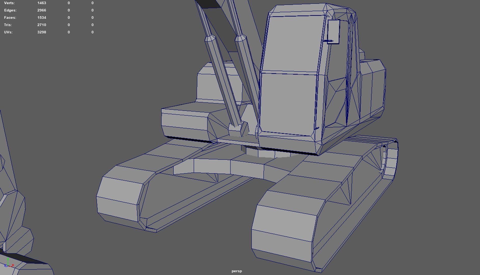 Low Poly Excavator 01 Model - TurboSquid 2227777