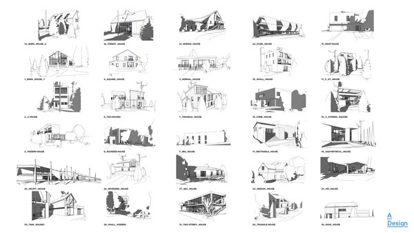 30 Houses pack - Revit models 3D model - TurboSquid 2018367