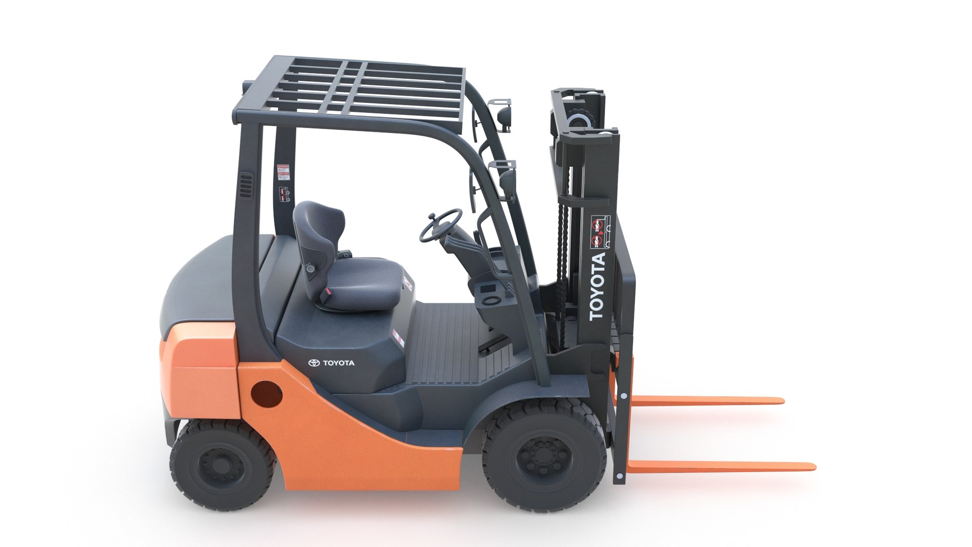 3D Toyota Forklift Fork - TurboSquid 1469836