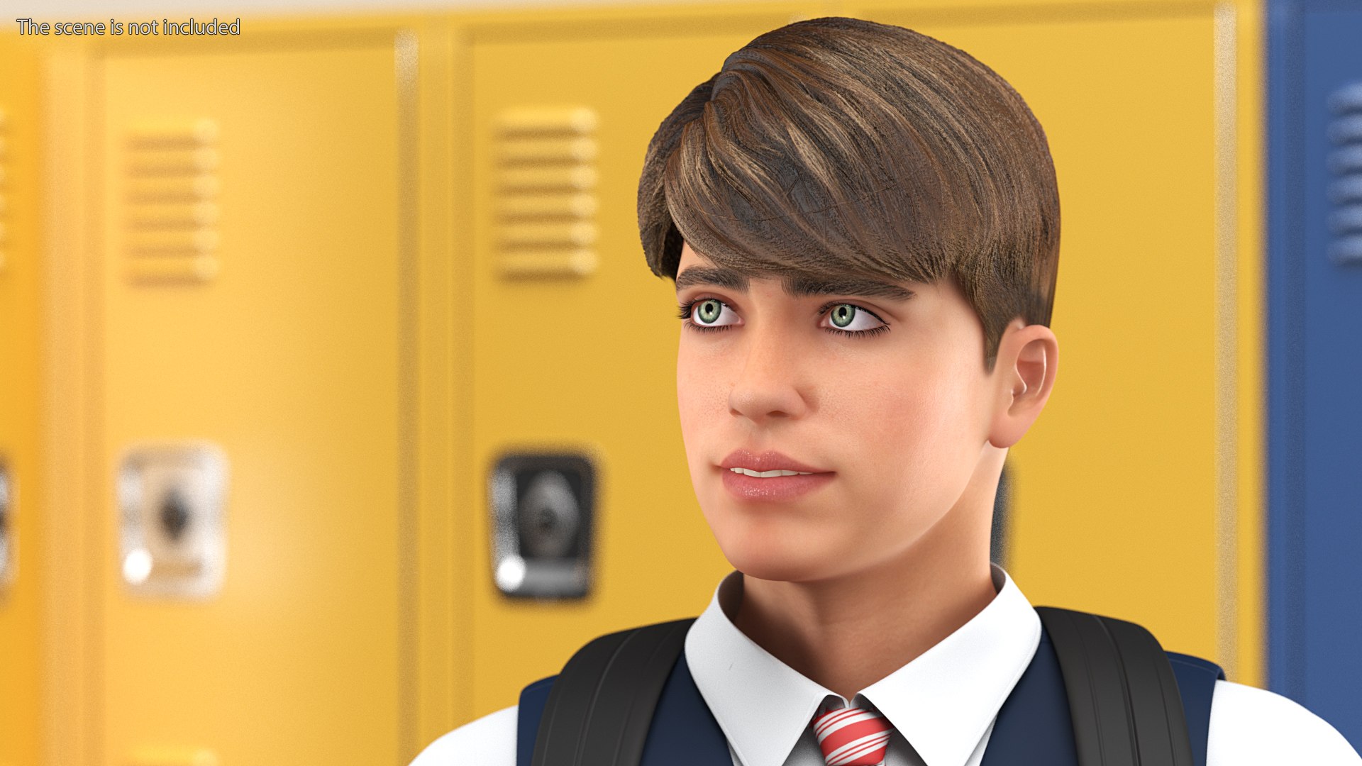 Teenage Boy School Clothes Standing Pose 3D - TurboSquid 1762817