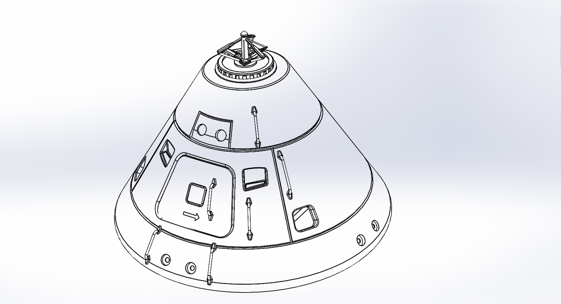 3D Apollo Command Module - TurboSquid 1418510