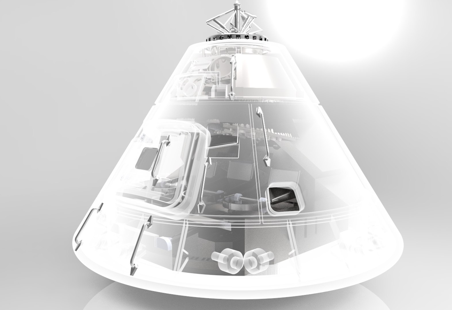 3D Apollo Command Module - TurboSquid 1418510