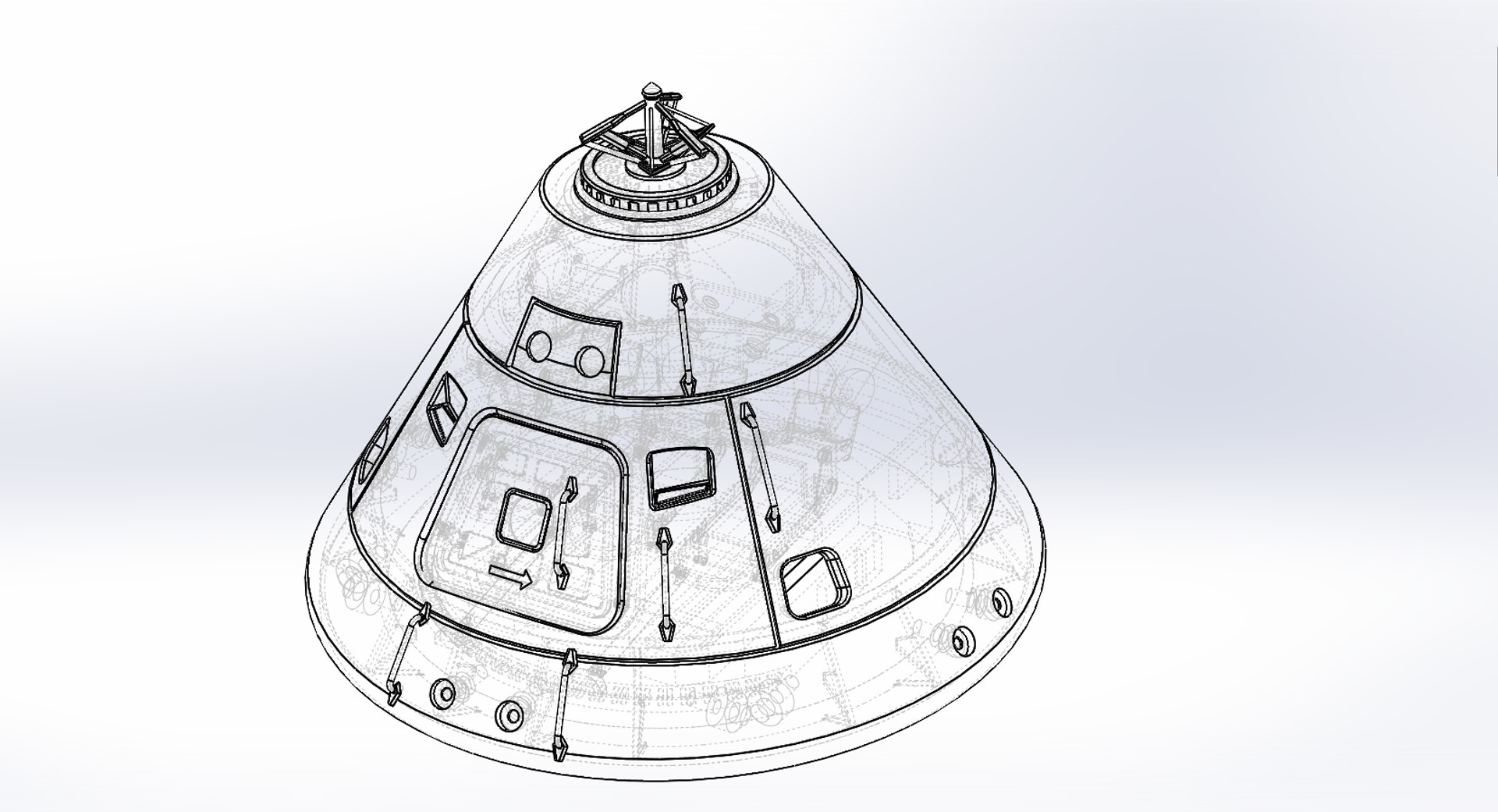 3D Apollo Command Module - TurboSquid 1418510