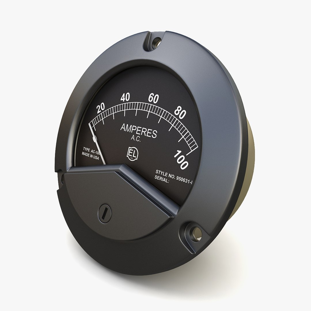 3D model vintage ac ammeter 17 - TurboSquid 1563466
