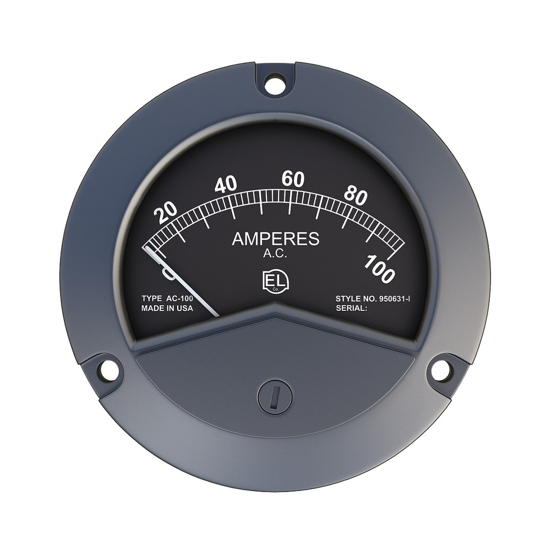 3D Model Vintage Ac Ammeter 17 - TurboSquid 1563466