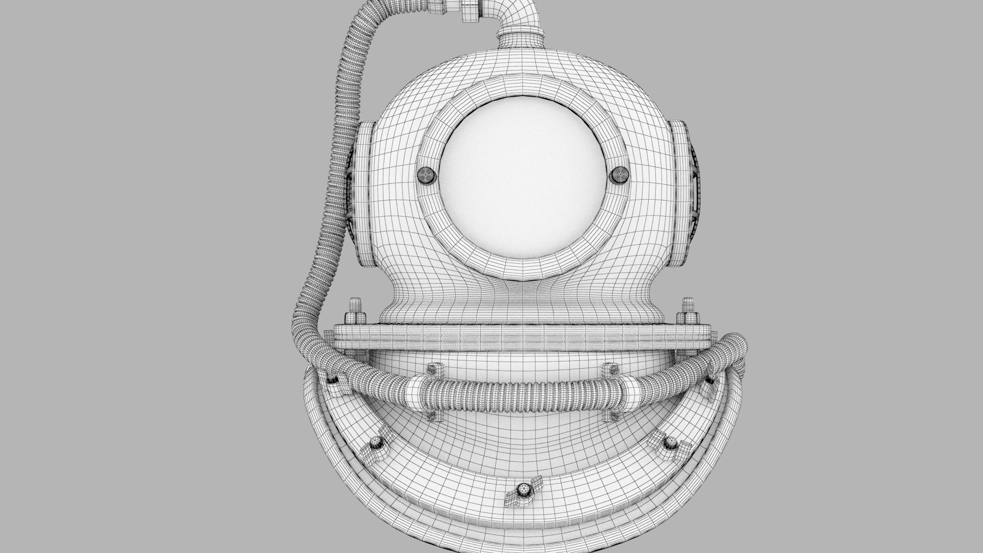Diving Helmet 3D Model - TurboSquid 1560333